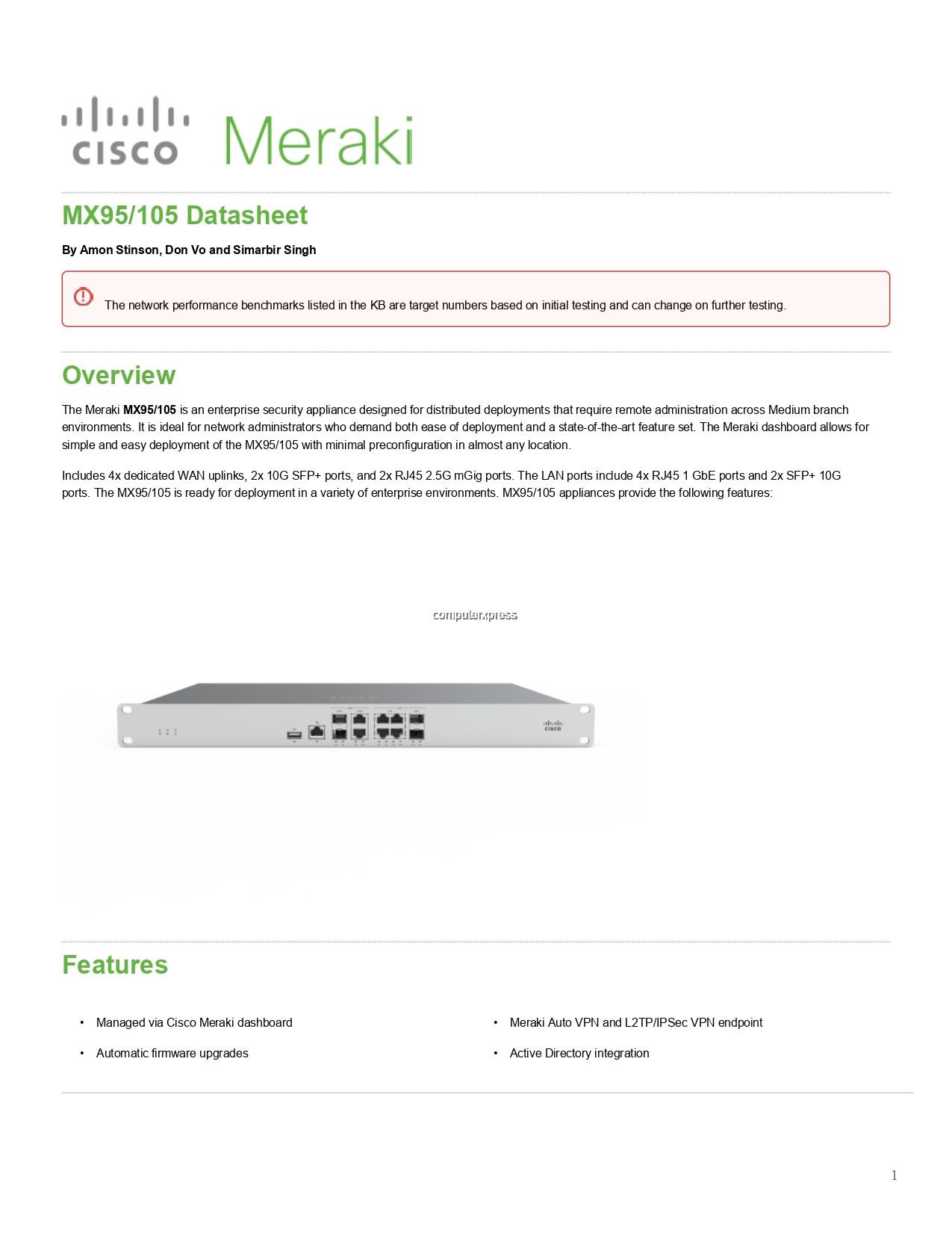 Cisco Meraki MX95