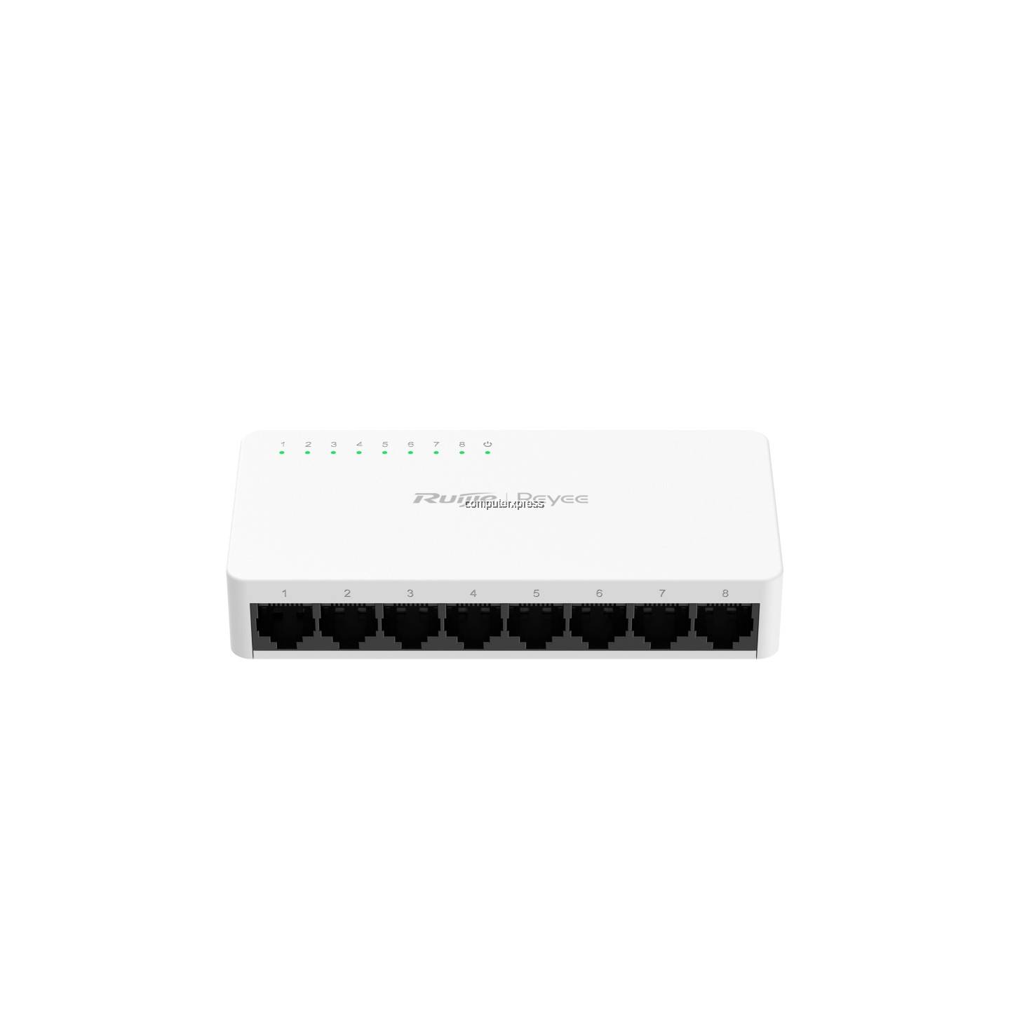 Ruijie Reyee Switch, RG-ES08G-L 8-Port 10/100/1000 Mbps Unmanaged Non ...