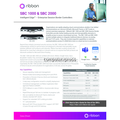 ribbon cloud sbc